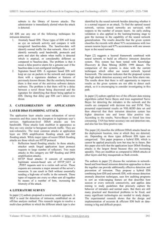 Defense mechanism for ddos attack through machine learning | PDF