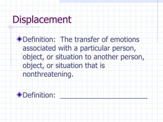 Defense mechanisms | PPT