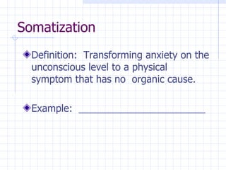 Defense mechanisms | PPT