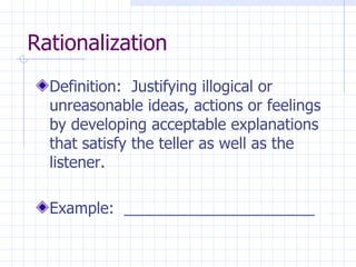 Defense mechanisms | PPT