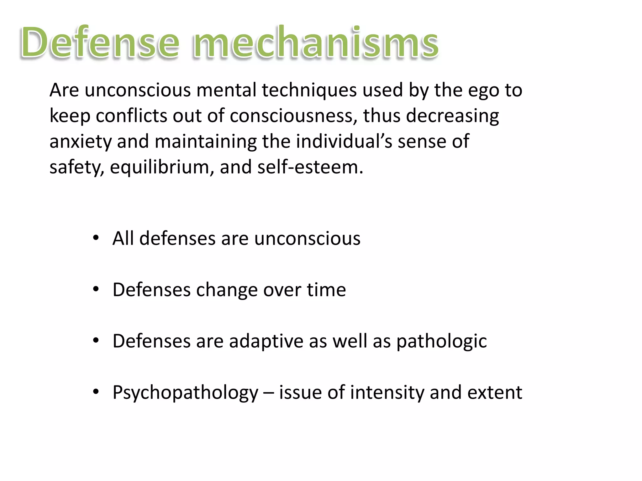 Defense mechanisms | PPTX
