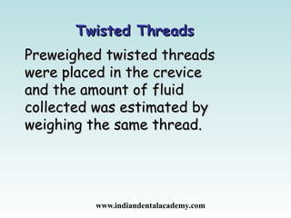 Defense mechanism of gingiva / /certified fixed orthodontic courses by ...