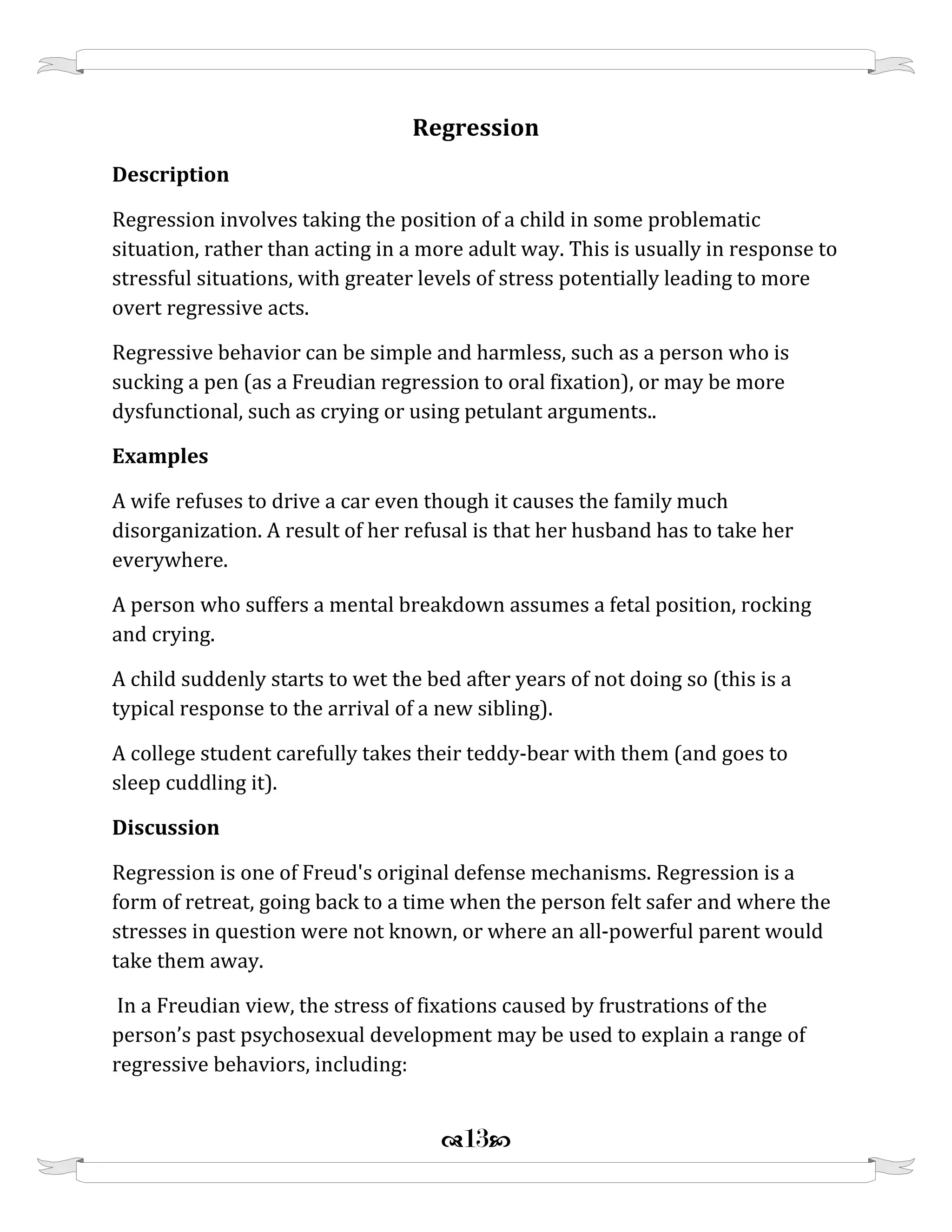 Defense mechanisms & Examples and Discussion and how it works | PDF ...