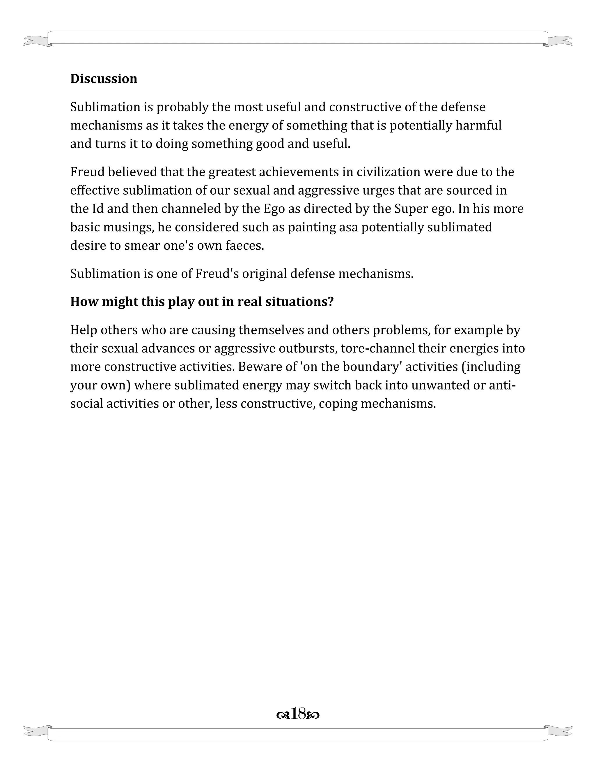 Defense mechanisms & Examples and Discussion and how it works | PDF ...