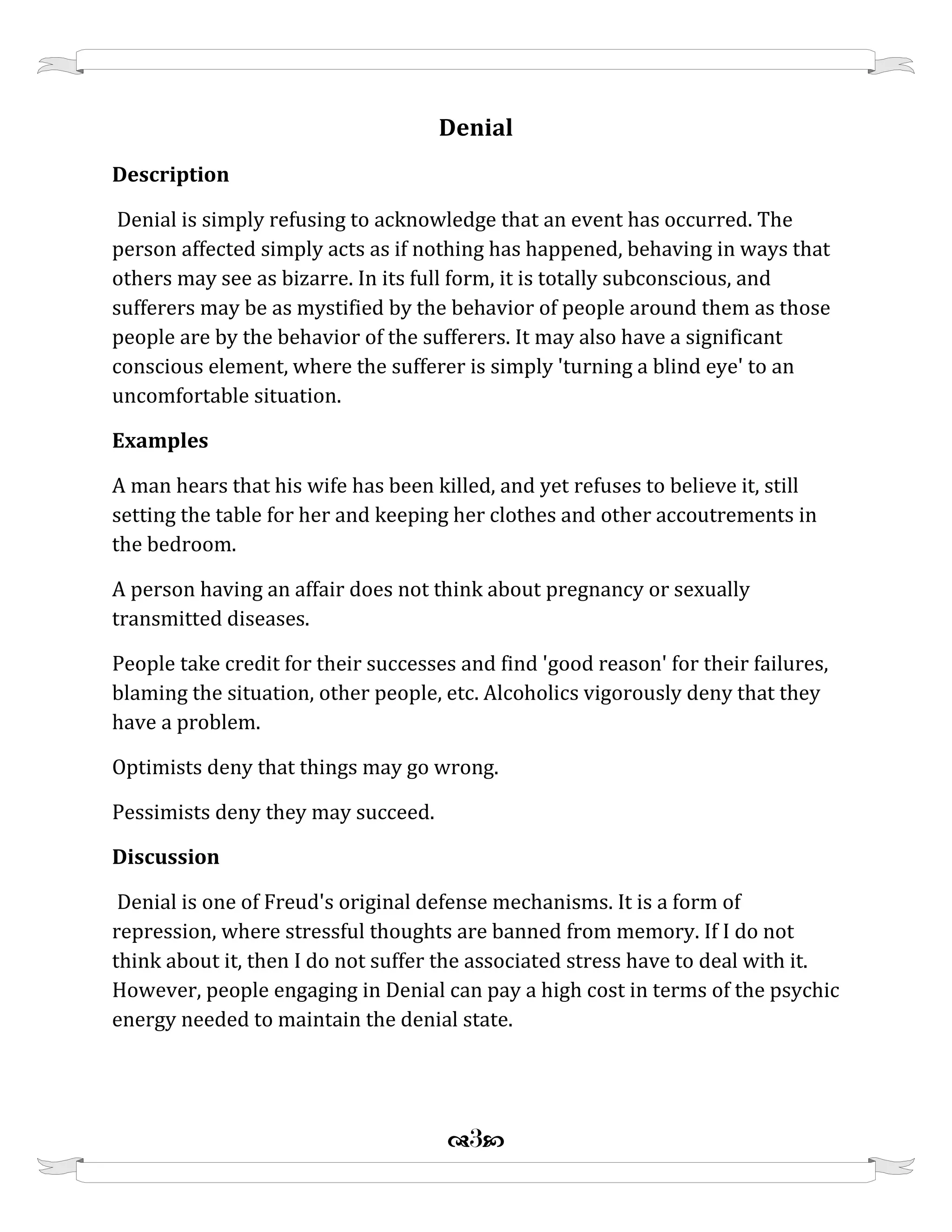 Defense mechanisms & Examples and Discussion and how it works | PDF ...