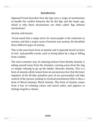 Defense mechanisms & Examples and Discussion and how it works | PDF ...