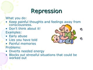 Defense mechanisms with example | PPT