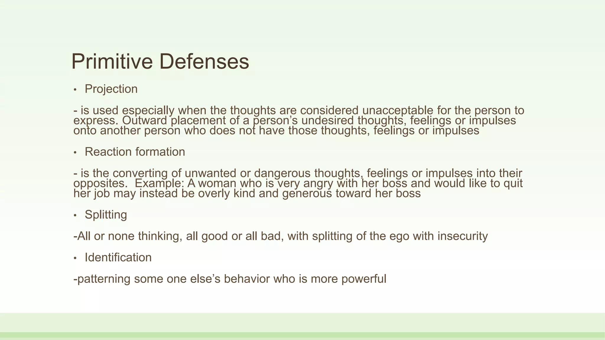 Defense mechanisms | PPT