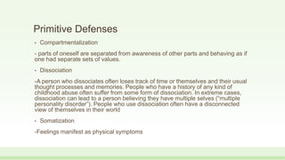 Defense mechanisms | PPT