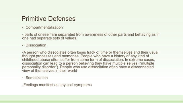 Defense mechanisms | PPT
