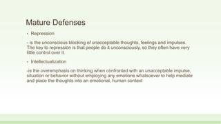 Defense mechanisms | PPT