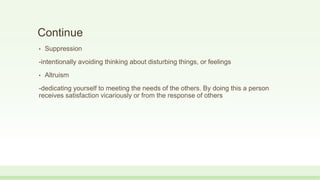 Defense mechanisms | PPTX