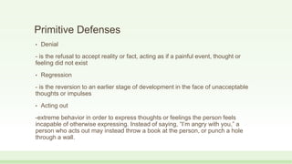 Defense mechanisms | PPT