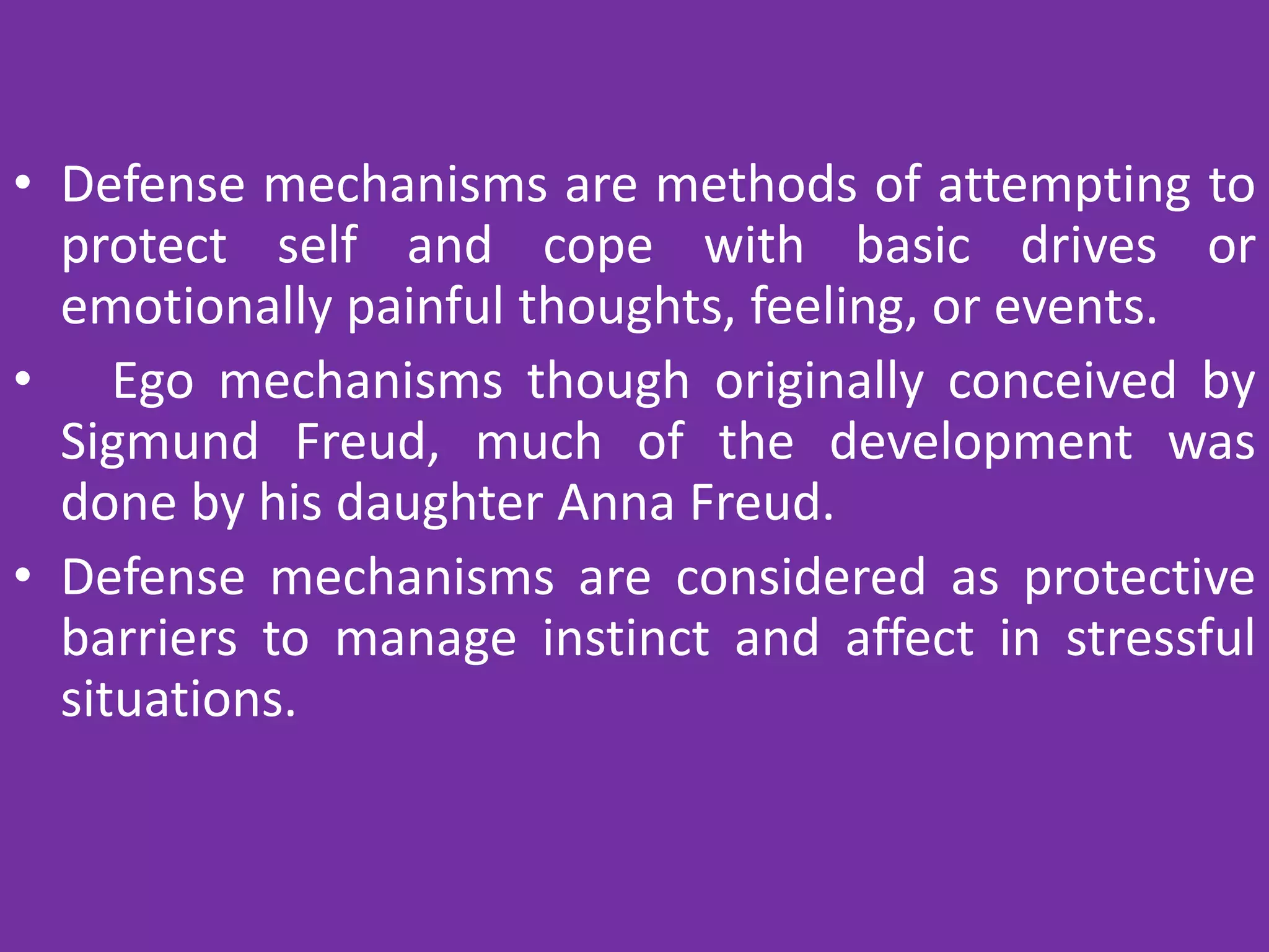 Defense mechanisms | PPTX