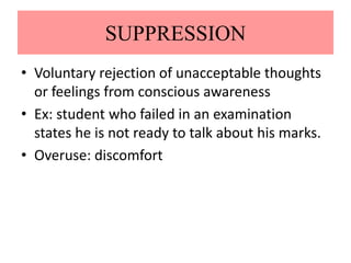 Defense mechanisms | PPTX