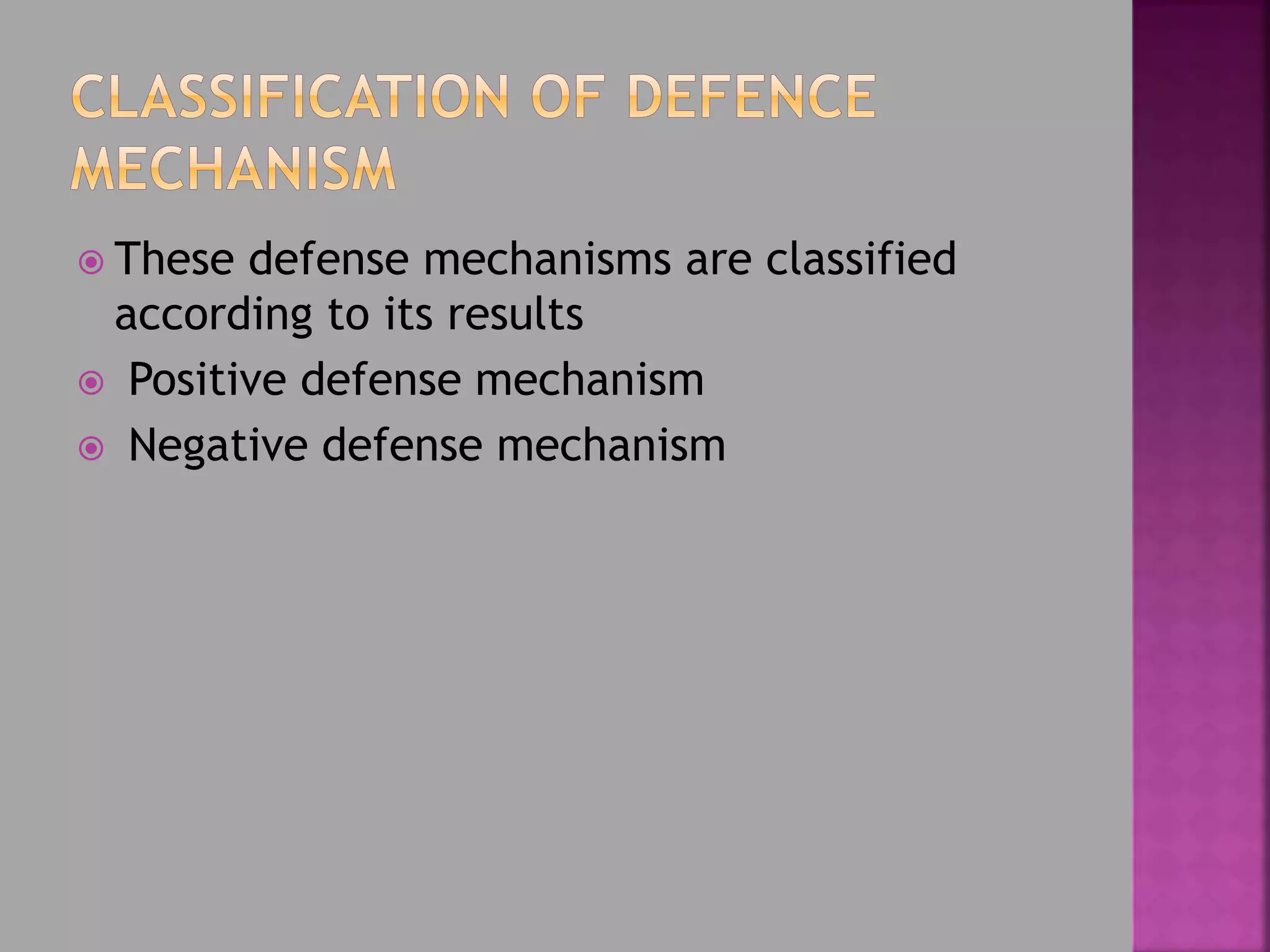 Defense mechanisms | PPTX