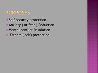 Defense mechanisms | PPTX