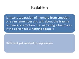 Defense Mechanisms: Our In-built Coping Strategies By Ms. Paulomi ...