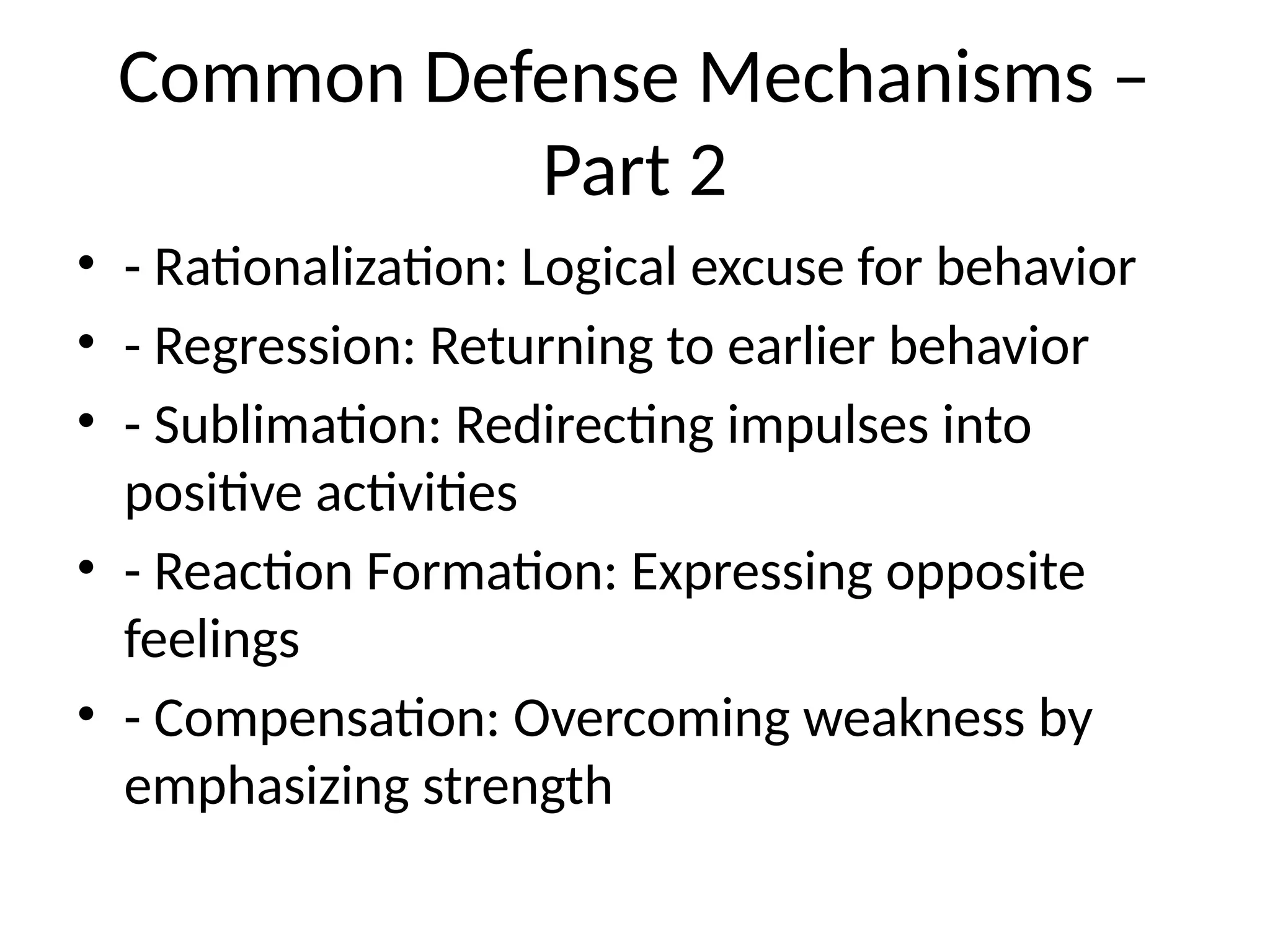 Defense_Mechanism of mental health nursing | PPTX
