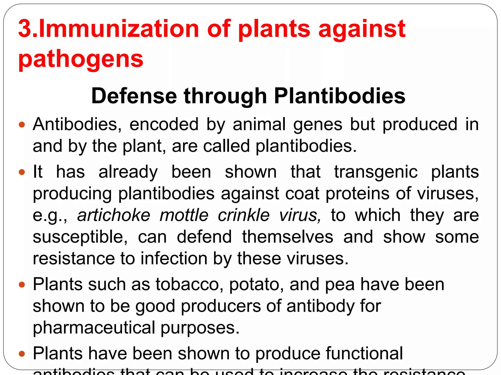 Defense mechanisms in plants | PPTX