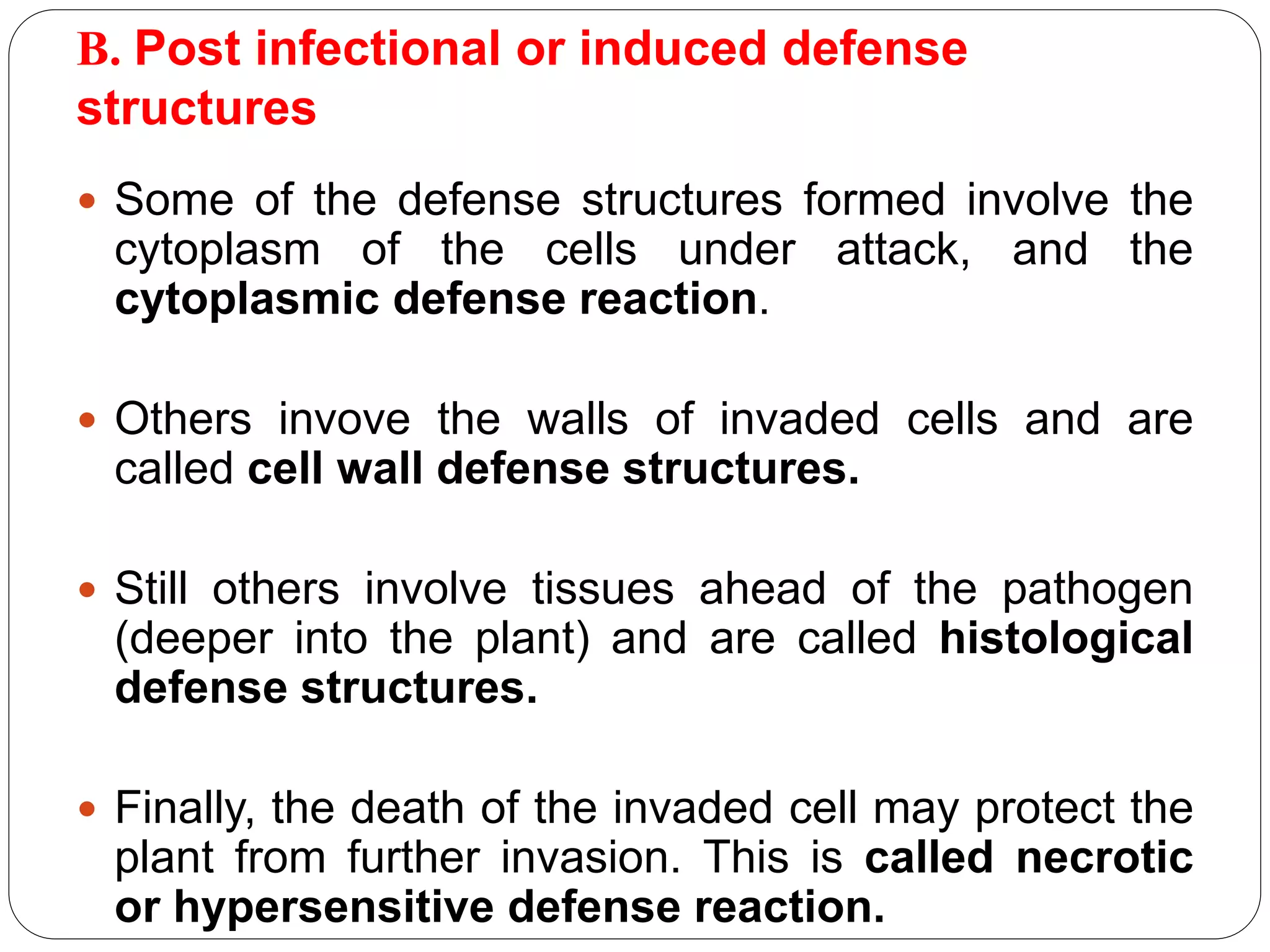 Defense mechanisms in plants | PPTX
