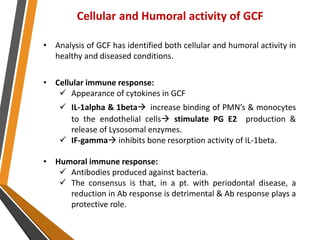 Defense mechanisms of gingiva 4 th seminar | PPTX