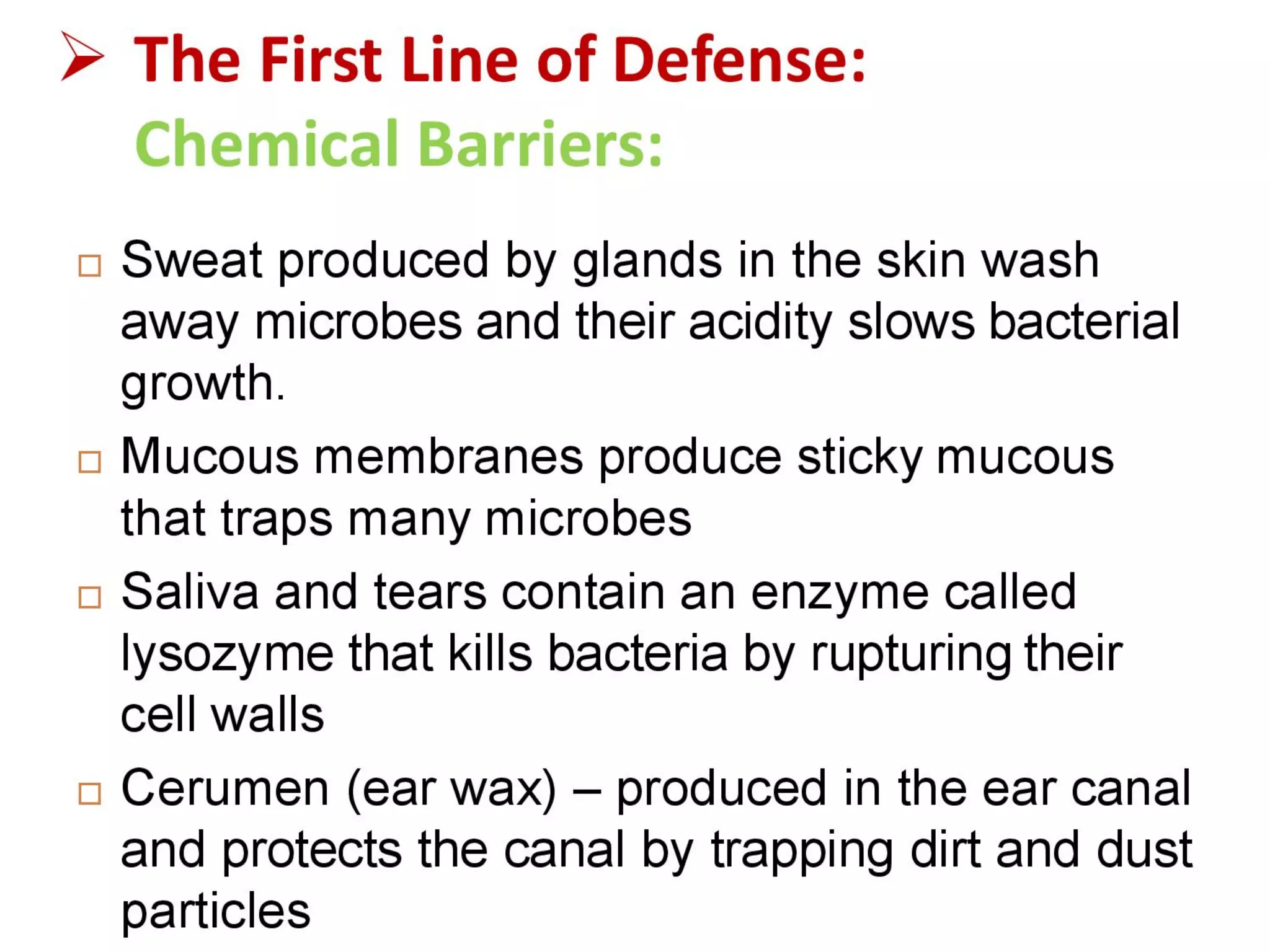 Defense mechanisms of the body cna | PPT