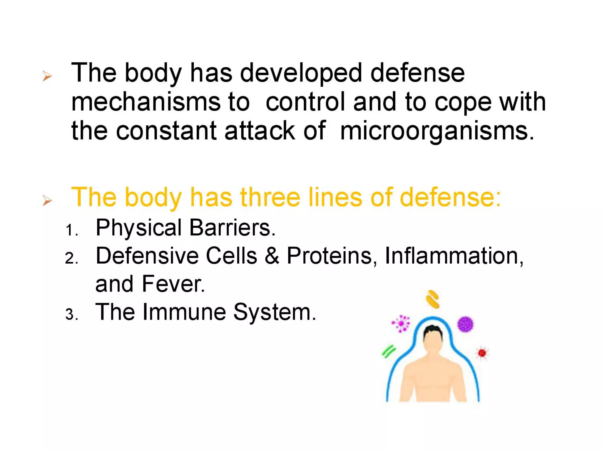 Defense mechanisms of the body cna | PPT