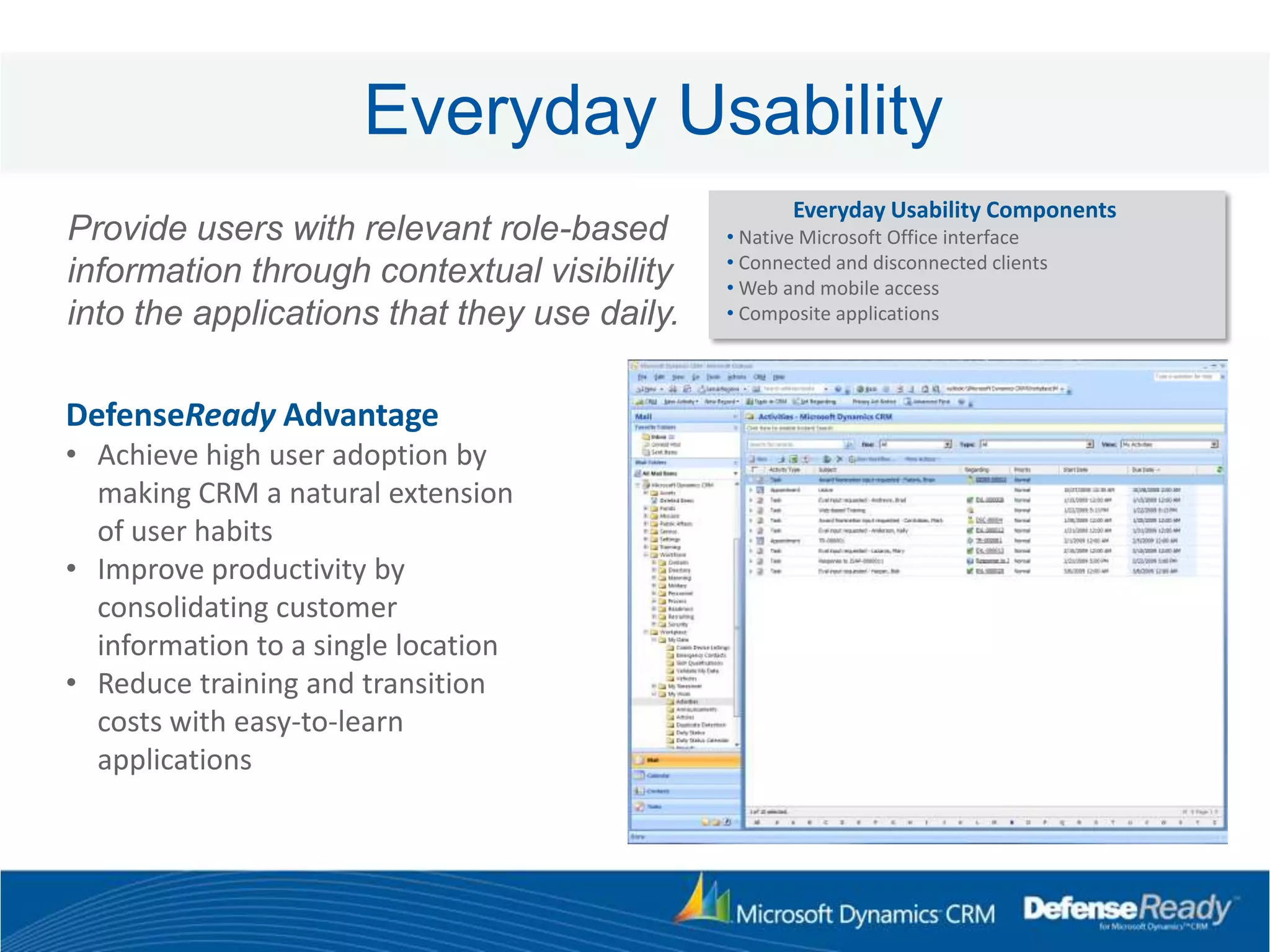 Defense Ready: DoD Business Applications Overview | PPTX