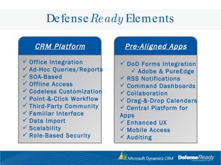 Defense Ready Overview 10 09 | PPT