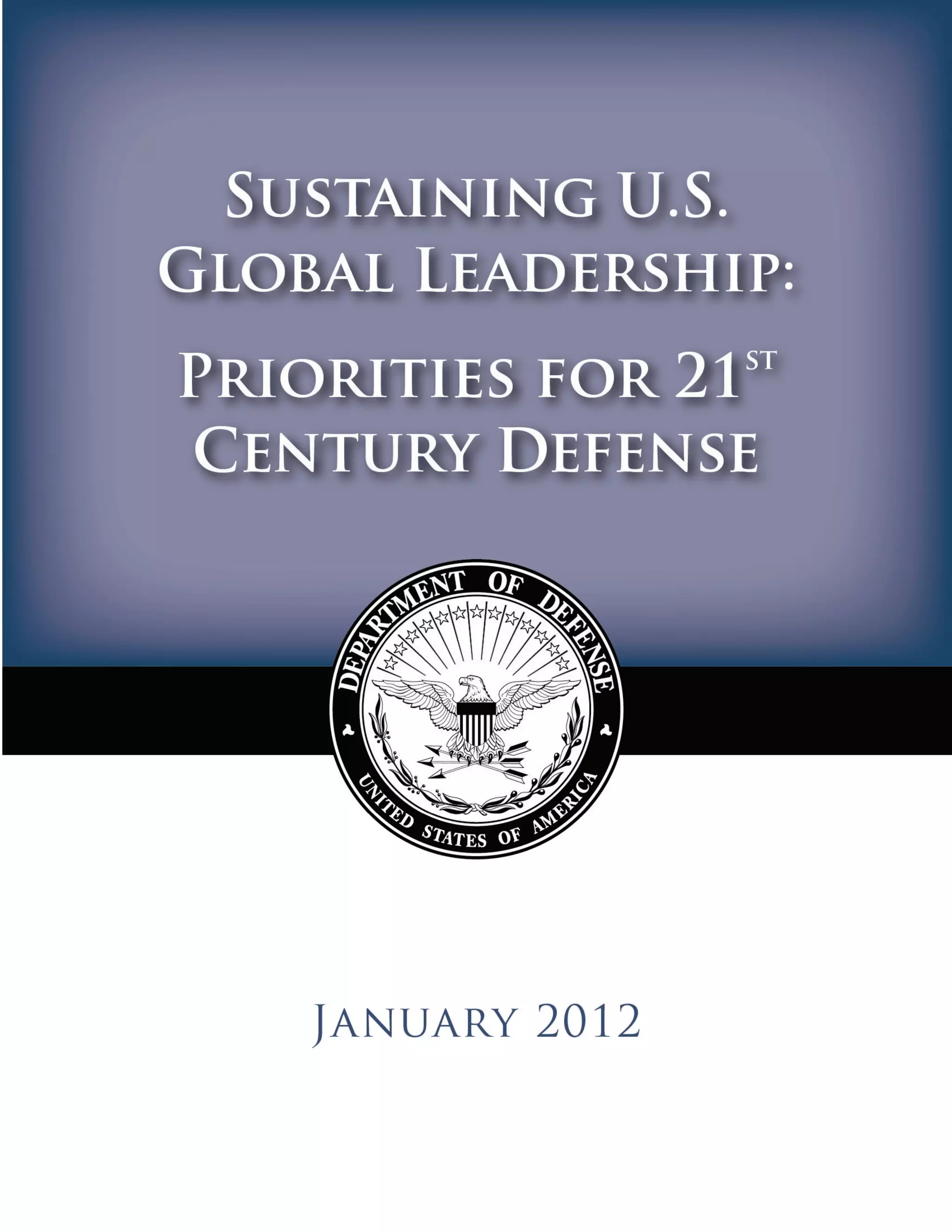 Defense strategic guidance | PDF