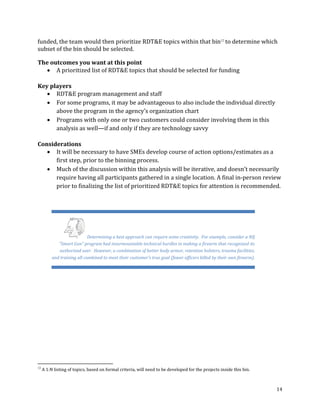 Research, Development, Test, and Evaluation: A Defensible Process for ...