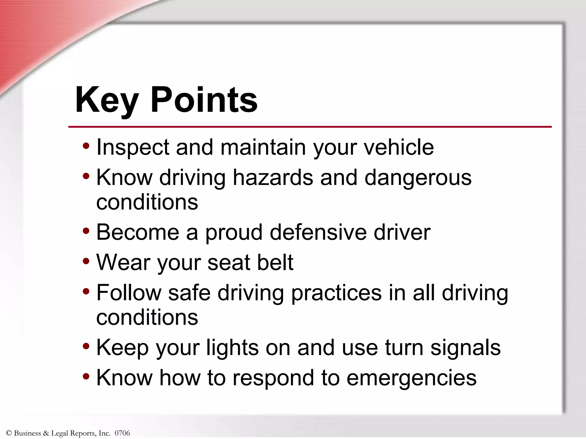 Defensive driving | PPT