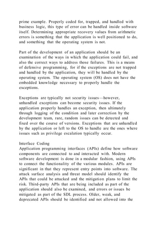 Defensive coding practices is one of the most critical proactive s | DOCX