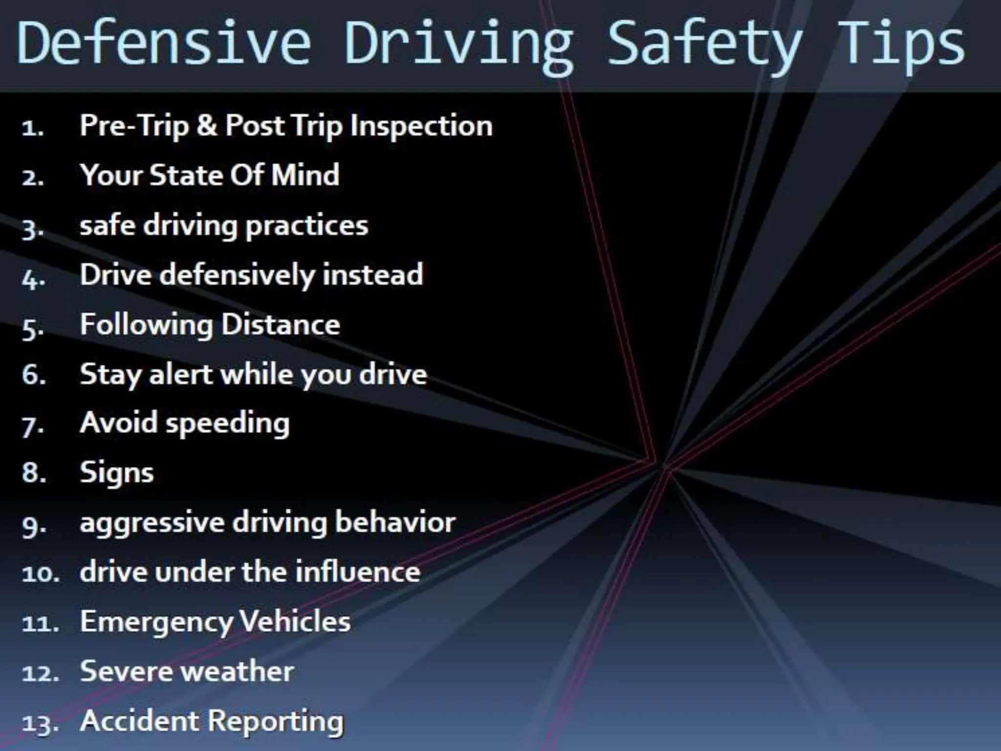 Defensive driving (1).pptx useful for guidance on road safety and other ...