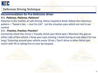 Defensive driving awareness rev 00 | PDF