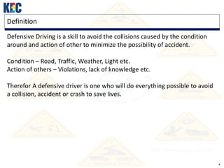 Defensive driving awareness rev 00 | PDF
