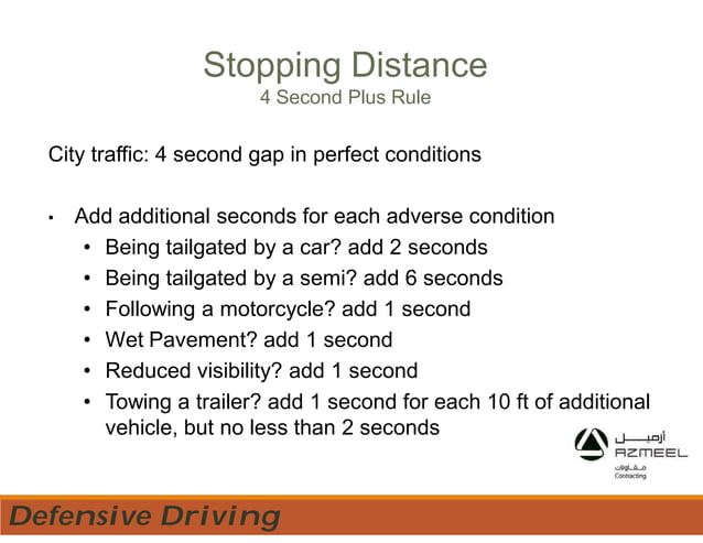 Defensive driving azmeel | PDF | Auto Safety | Automotive