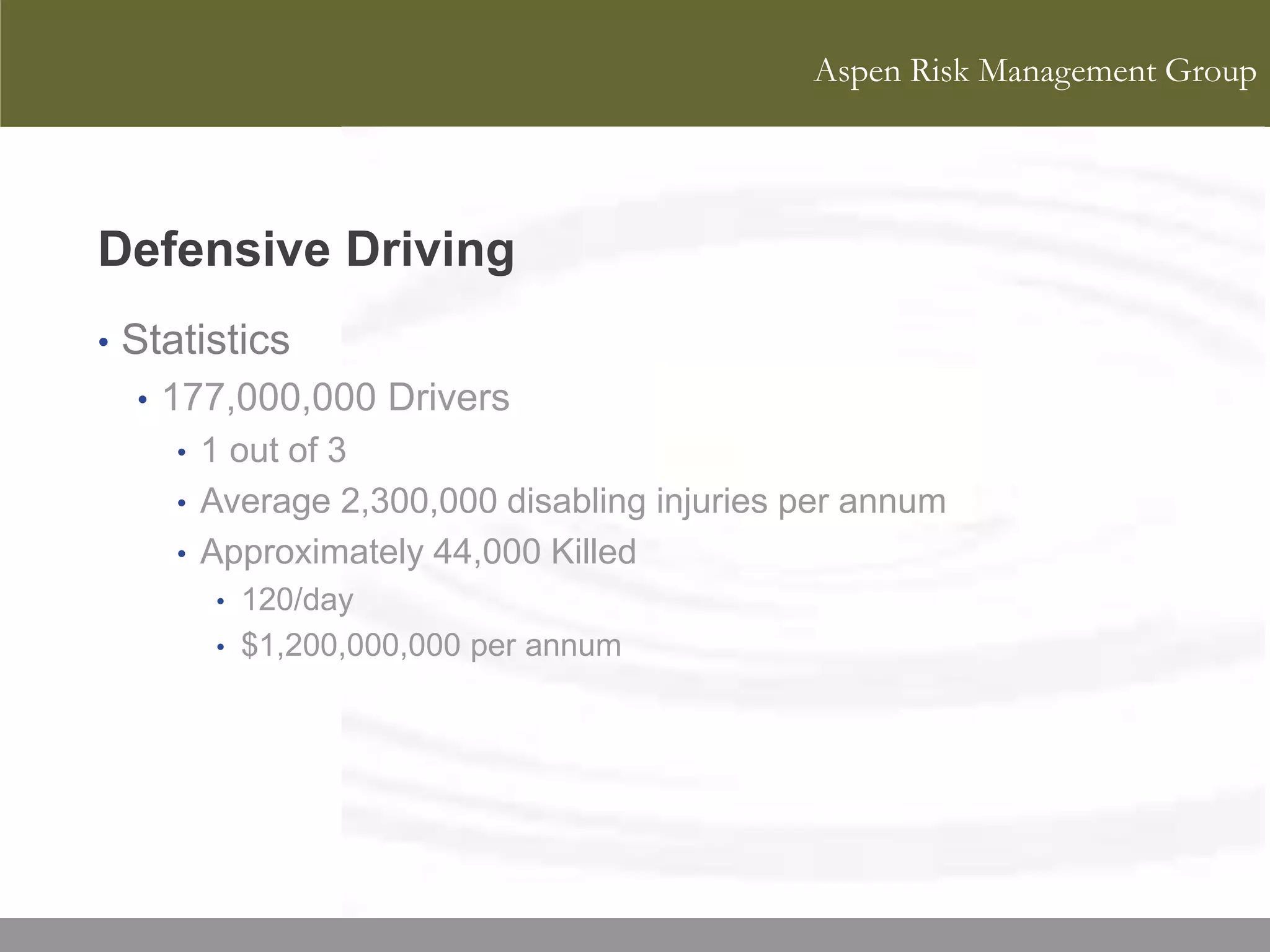 Defensive Driving Presentation-PowerPoint.ppt | Sleep Disorders ...
