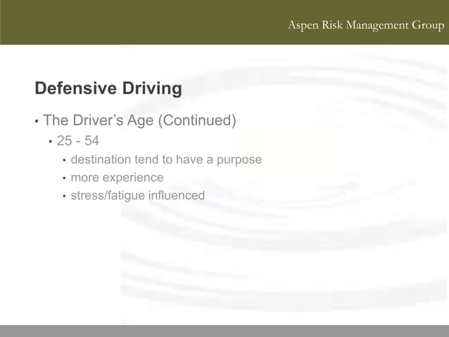 Defensive Driving Presentation-PowerPoint.ppt | Sleep Disorders ...