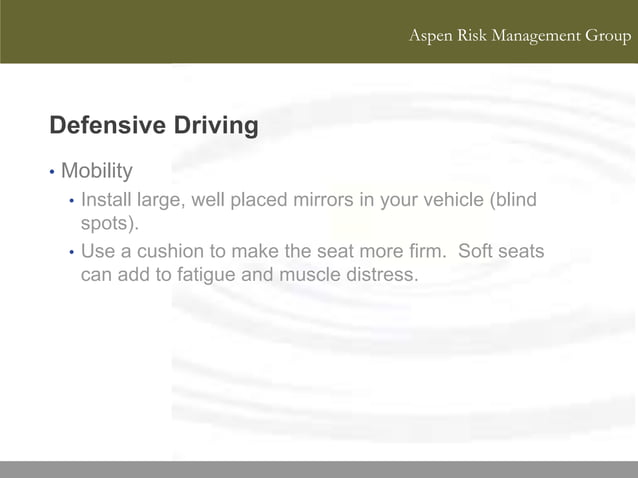 Defensive Driving Presentation-PowerPoint.ppt | Sleep Disorders ...