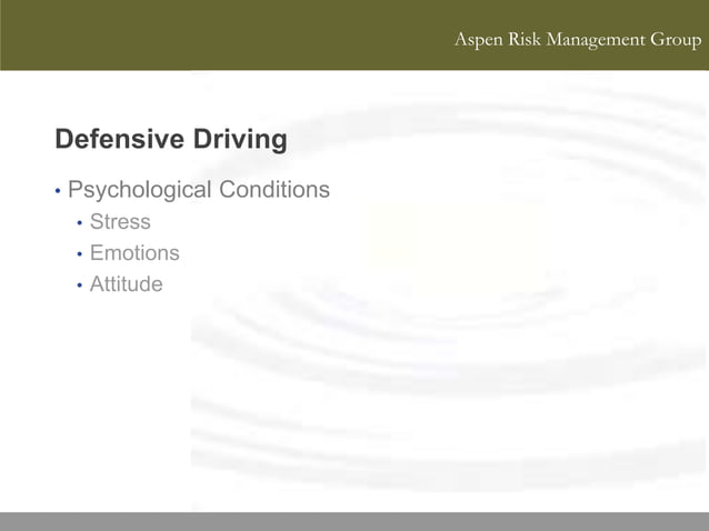 Defensive Driving Presentation-PowerPoint.ppt | Sleep Disorders ...