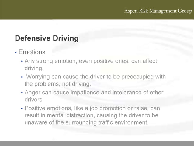 Defensive Driving Presentation-PowerPoint.ppt | Sleep Disorders ...