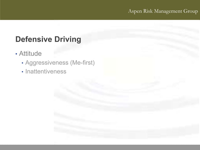 Defensive Driving Presentation-PowerPoint.ppt | Sleep Disorders ...