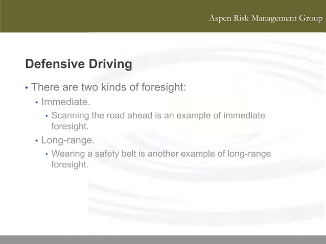 Defensive Driving Presentation-PowerPoint.ppt | Sleep Disorders ...