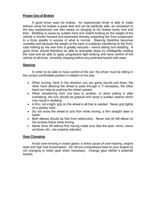 Defensive Driving | PDF