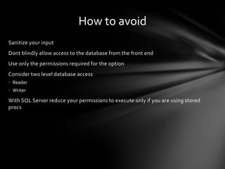 Defensive programing 101 | PDF