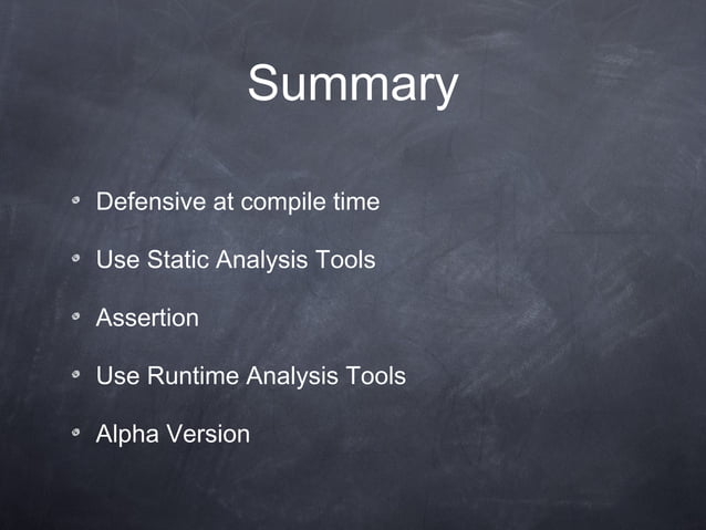Defensive programming | PPT | Programming Languages | Computing Defensive programming | PPT | Programming Languages | Computing