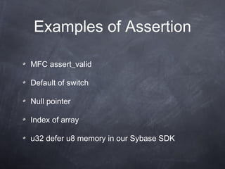 Defensive programming | PPT | Programming Languages | Computing