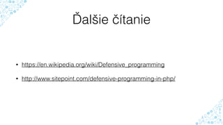 Defensive programming | PDF